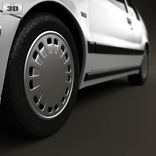 Renault 19 3-door hatchback 1988 3D model – Premium Quality Download | HQ3D.net