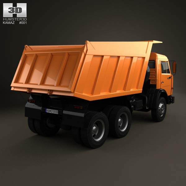 Kamaz 5511 Dump Truck 1977 3D model – Premium Quality Download | HQ3D.net