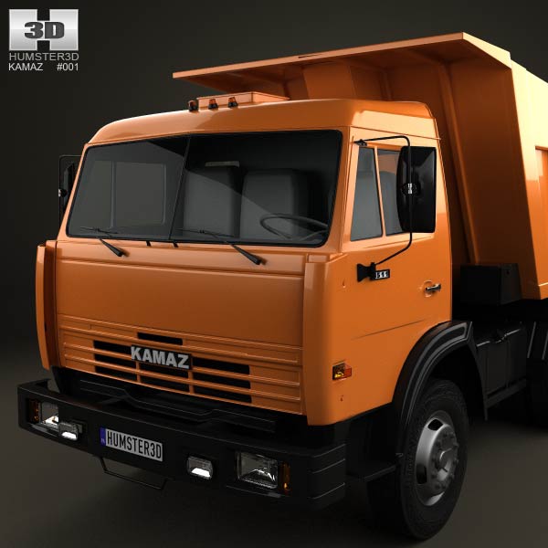 Kamaz 5511 Dump Truck 1977 3D model – Premium Quality Download | HQ3D.net