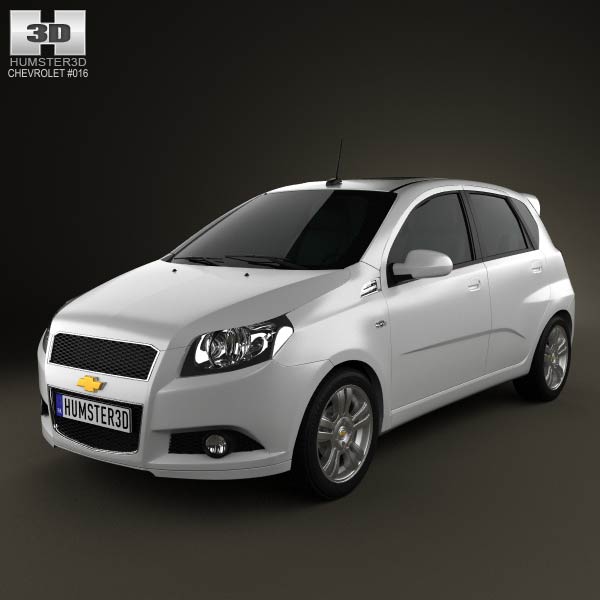 Chevrolet Aveo 5-door 2009 3D model – Premium Quality Download | HQ3D.net