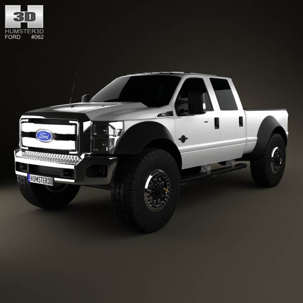 Ford F-554 Extreme Crew Cab pickup 2012 3D model – Premium Quality ...