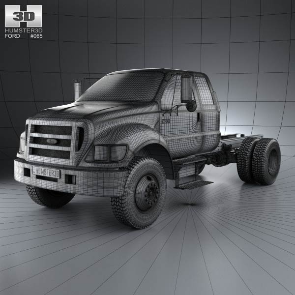 Ford F-650 / F-750 Super Cab Chassis 2012 3D model – Premium Quality ...