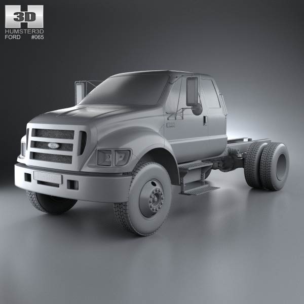 Ford F-650 / F-750 Super Cab Chassis 2012 3D model – Premium Quality ...
