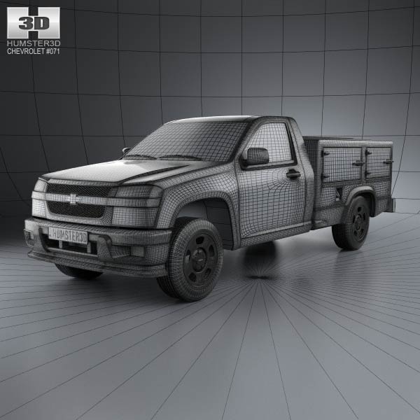 Chevrolet Colorado Hotshot II Lowboy 2011 3D model – Premium Quality ...