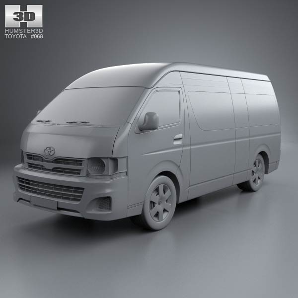 Toyota HiAce Super Long Wheel Base 2012 3D model – Premium Quality ...