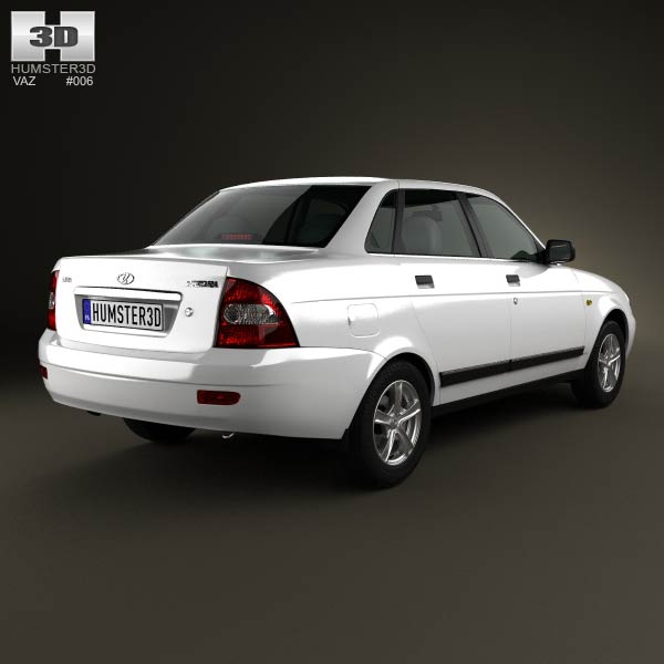 Lada Priora 2170 sedan 2012 3D model – Premium Quality Download | HQ3D.net
