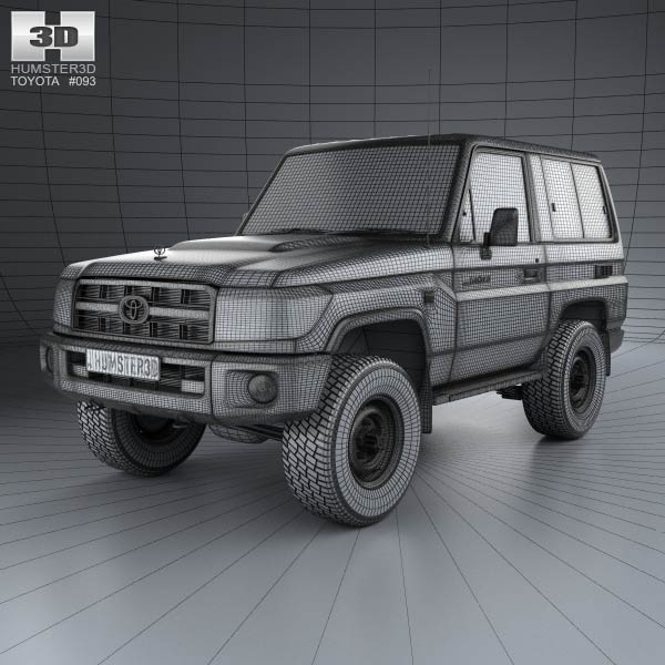 Toyota Land Cruiser (J71) 3-door 2013 3D model – Premium Quality ...