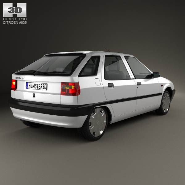 Citroen ZX 5-door hatchback 1991 3D model – Premium Quality Download ...