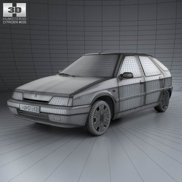 Citroen ZX 5-door hatchback 1991 3D model – Premium Quality Download ...