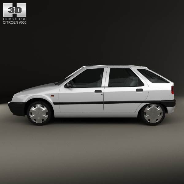 Citroen ZX 5-door hatchback 1991 3D model – Premium Quality Download ...