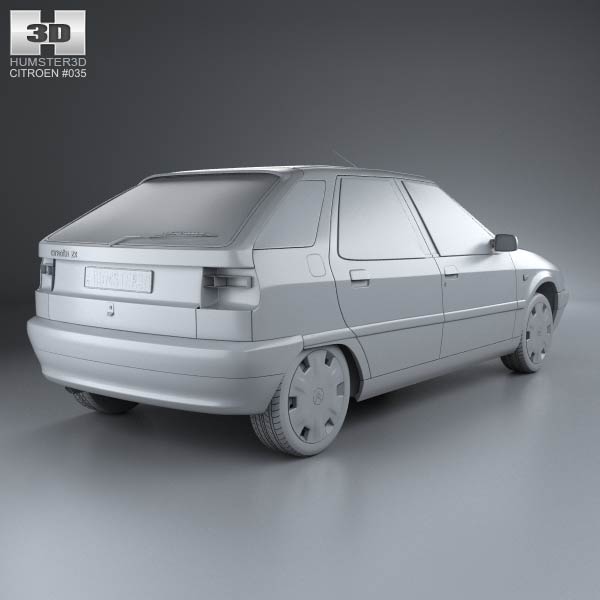 Citroen ZX 5-door hatchback 1991 3D model – Premium Quality Download ...