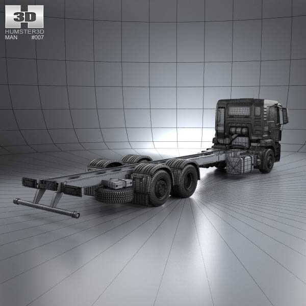 MAN TGS Chassis Truck 2012 3D model – Premium Quality Download | HQ3D.net