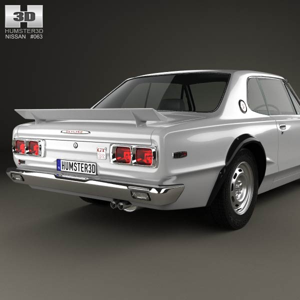 Nissan Skyline (C10) GT-R Coupe 1970 3D model – Premium Quality ...