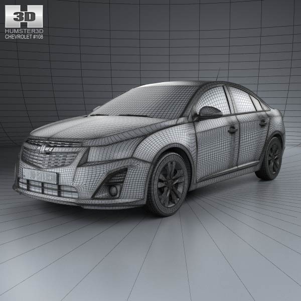 Chevrolet Cruze sedan 2013 3D model – Premium Quality Download | HQ3D.net