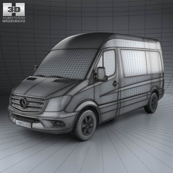 Mercedes-Benz Sprinter Passenger Van 2013 3D model – Premium Quality ...