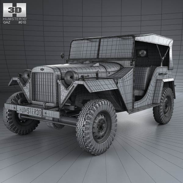 GAZ-67 1943 3D model – Premium Quality Download | HQ3D.net