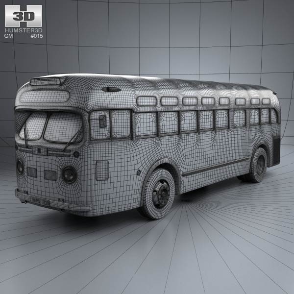 GM Old Look transit bus 1953 3D model – Premium Quality Download | HQ3D.net