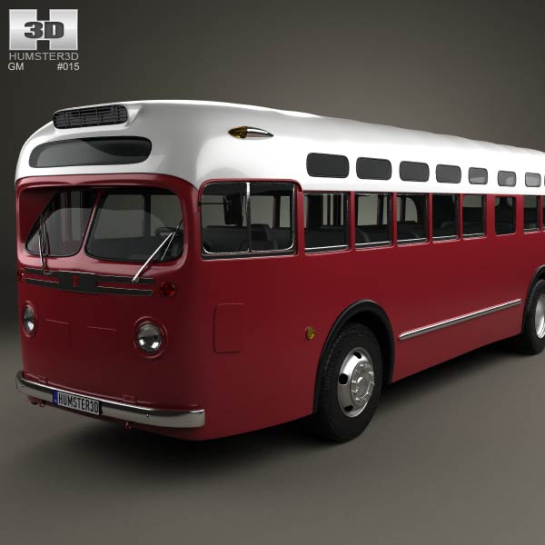 GM Old Look transit bus 1953 3D model – Premium Quality Download | HQ3D.net
